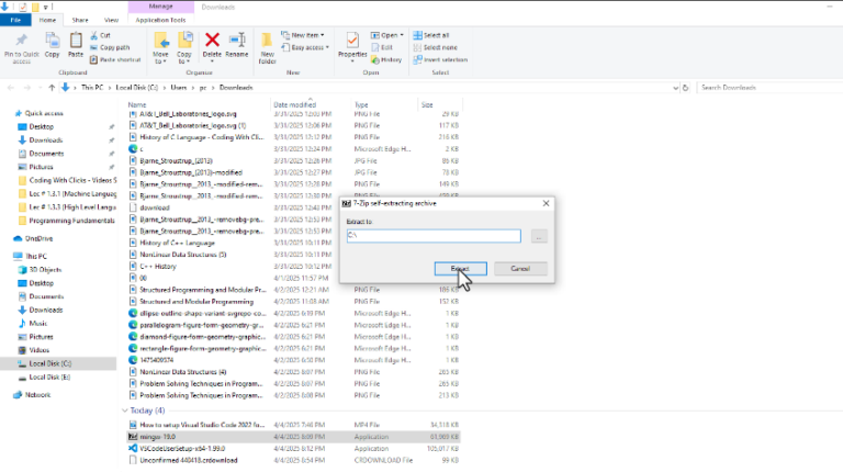 Complete VS Code Installation & C/C++ Setup with MinGW – Coding With ... Complete VS Code Installation & C/C++ Setup with MinGW – Coding With ...